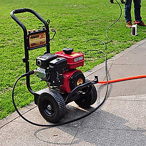 YAMATIC Pressure Washer Hose 25 FT 1/4" Kink Free M22-14mm Brass Thread Replacement For Most Brand Pressure Washers, 3200 PSI