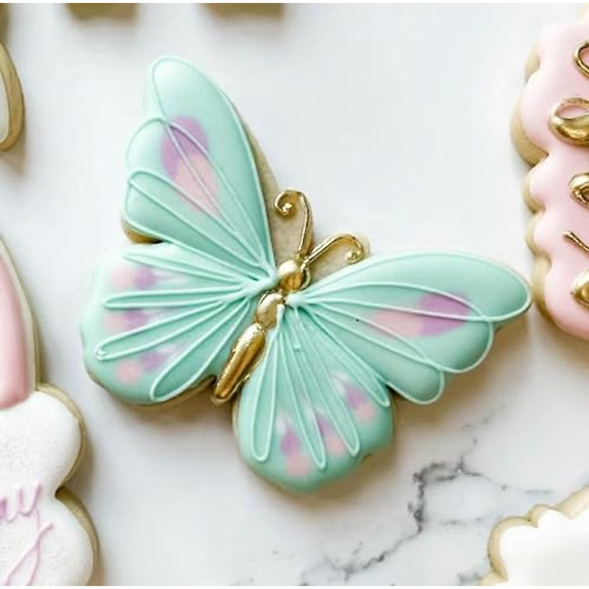 3PCS Butterfly Cookie Cutters Set,Stainless Steel Cutter for Themed Party Baby Shower Wedding Spring Easter Holiday