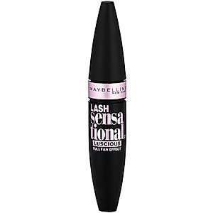 Maybelline Lash Sensational Luscious Washable Mascara, Very Black, 0.32 fl. oz., Washable Very Black, 1 Count