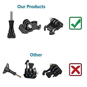Haoyou Quick Release Clip Basic Base Mount Kit, Compatible with Gopro Hero11/10/9/8/7/6/5/4/Session/3+/3/GoPro MAX/Hero (2018), Fusion, DJI Osmo Action, AKASO, SJCAM Action Camera（6 Pcs）