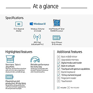 HP Newest Flagship 15.6 HD Pavilion Laptop for Business and Student, Intel Pentium Quad-Core Processor, 16GB RAM, 1TB SSD, Online Conferencing, Webcam, HDMI, WiFi, Bluetooth, Fast Charge, Win11