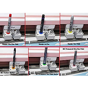 SPPQ 20 Packs Pen Adapter Holder Set Compatible with Cricut (Explore Air/Air 2/Air 3 and Maker/Maker 3), (Sharpie/Bic/Crayola/Sakura/Pilot/Pentel/Paper mate/Mitsubishi uni-ball)