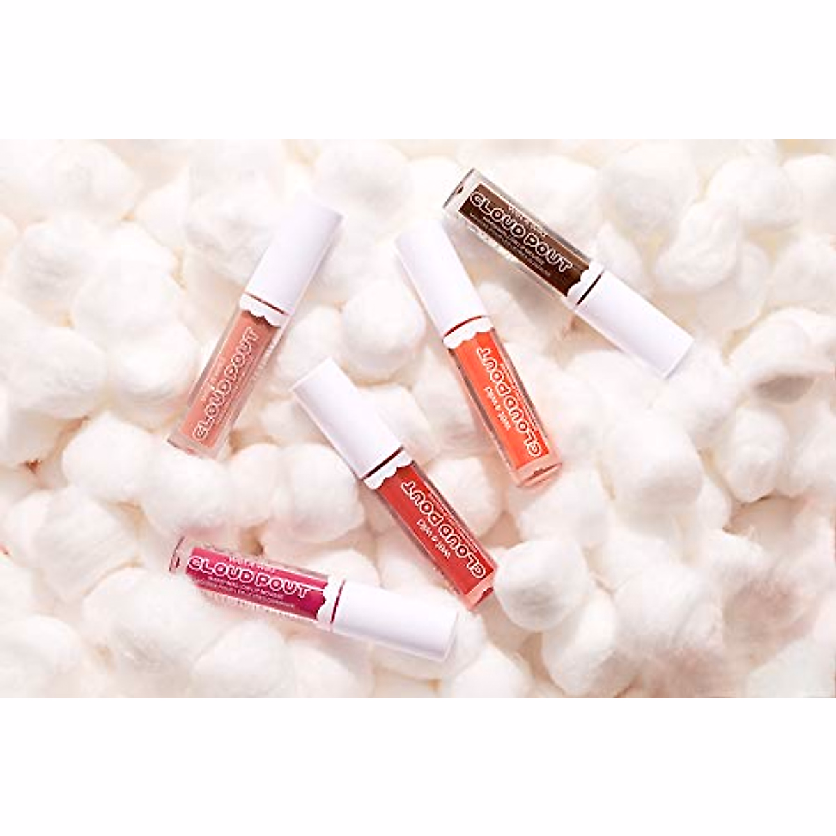 wet n wild Lip Cream Cloud Pout Marshmallow Matte Liquid Lipstick | Lip Mousse | Hot Pink Red Fluff You | Marshmallow Flavored