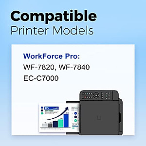 MYCARTRIDGE Remanufactured Ink Cartridge Replacement for Epson 812XL 812 XL T812XL Fit for Workforce Pro WF-7840 WF-7820 EC-C7000 Printer Ink Cartridges (Cyan, Magenta, Yellow, 3 Pack)