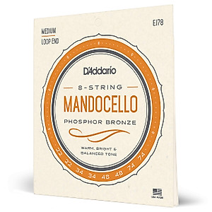 D'Addario J78 Phosphor Bronze Mandocello Strings, 22-74