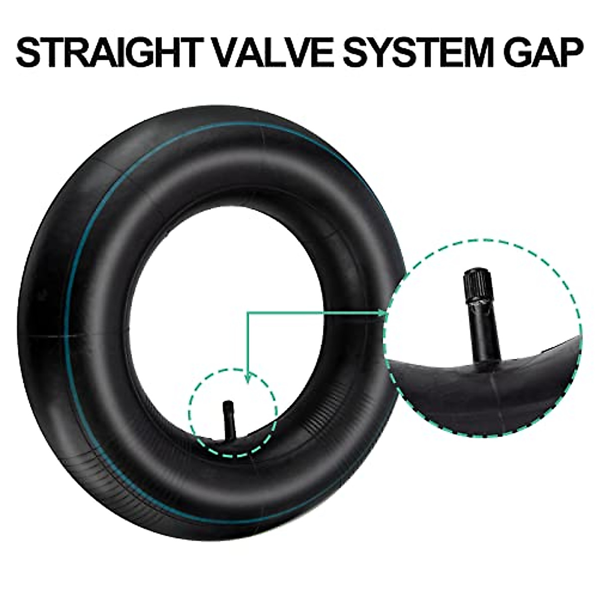 4.80/4.00-8" Replacement Tire Inner Tubes, 2Pcs Heavy Duty Tube for 4.80 4.00-8/480/400-8 Wheel, Wheelbarrow, Lawnmower, Trunk, Trailer, Tractor, Garden Utility Cart, Golf Cart, Dolly, Trolley, Wagon