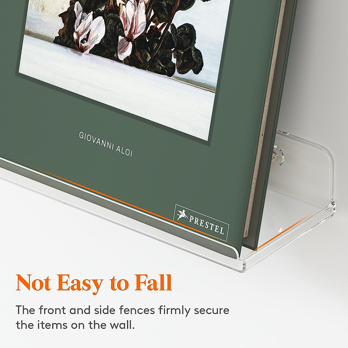 Lifewit Floating Shelves for Wall, 6 Pack 15" Clear Acrylic Shelf Room Decor for Book/Figures/Photo/Makeup in Bathroom, Book Shelf, Living Room, Bedroom, Kitchen Storage and Organization