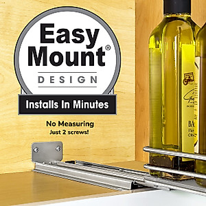 LYNK PROFESSIONAL® Pull Out Spice Rack Organizer for Cabinet - 4-1/4 inch and Slide Out Tea Bag Organizer