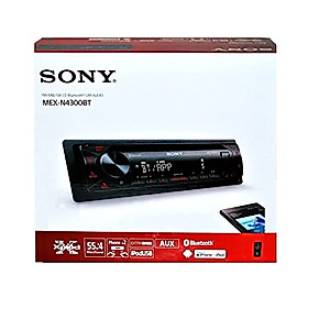 Sony MEX-N4300BT Built-in Dual Bluetooth Voice Command CD/MP3 AM/FM Radio Front USB AUX Pandora Spotify iHeartRadio iPod / iPhone Siri and Android Controls Car Stereo Receiver (Renewed)