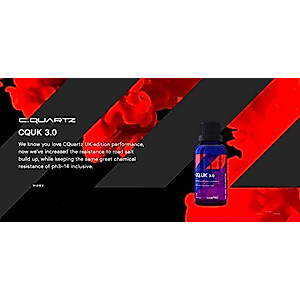 CARPRO CQUARTZ UK 3.0_30ml Kit w/Reload - Ceramic Coating Finish, Quartz Based Nanotechnology, Bonds to Paint, Glass, Metal and Plastic