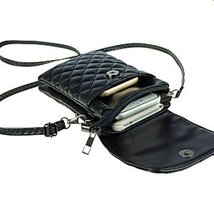 YaJaMa Small Shoulder Crossbody Bag Purse Leather Cellphone Pouch for Travel Daily Use (Gold)