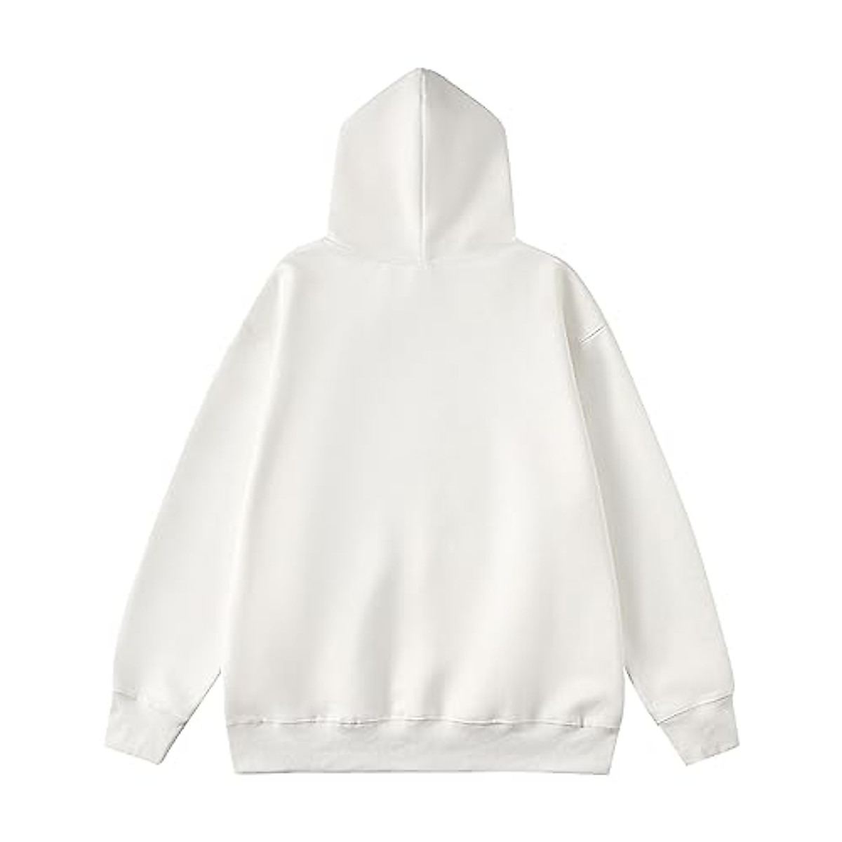 Essential Hoodie, Autumn Men'S Suede Hooded Smooth Board Sweater New Large Basic Mens Graphic Hoodies For Men Hoodies Pullover Devil Mgk Trendy Hoodies 2023 Hoodies (4XL, White)