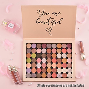 Allwon Extra Large Magnetic Palette Empty Makeup Palette for Eyeshadow Lipstick Blush Powder (Heart shape)