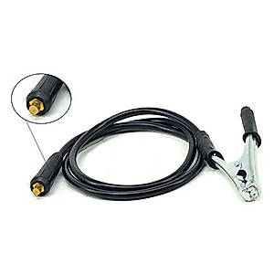 TOSENBA Welding Ground Clamp Earth and Cable Grounding Clip Fit Plasma Cutter Machine and Tig / Stick / MMA / MIG Welding Machine 10Feet 16mm² Connector DKJ10-25 Copper Grip Clip Clamp (3m，10feet)