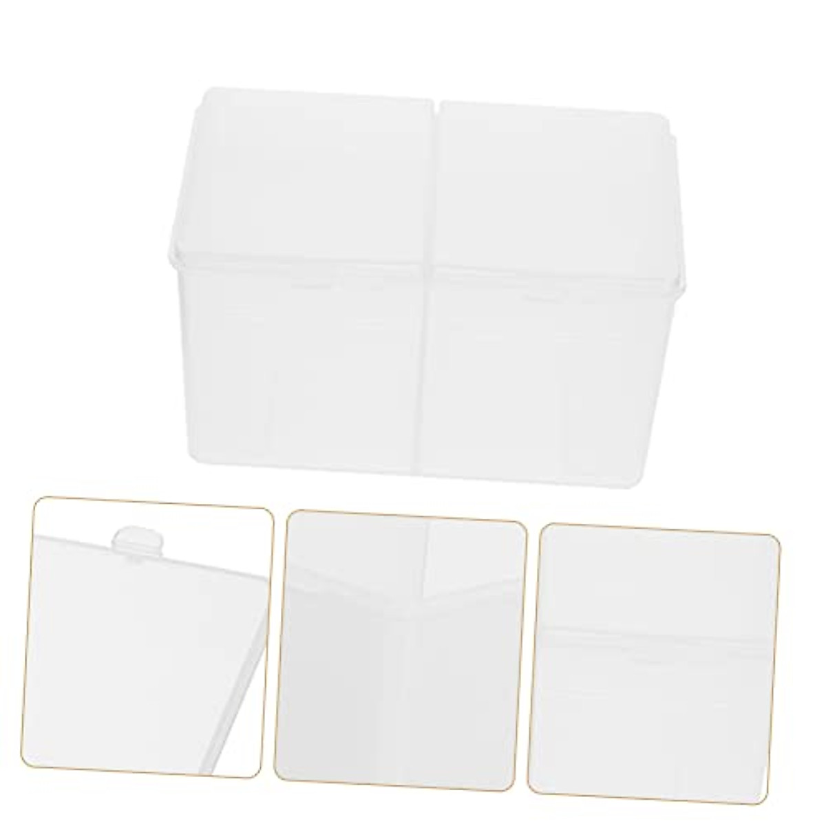 FOMIYES 3pcs Nail Towel Storage Box Drawer Organizer for Makeup Desk Dispenser Desktop Stationery Box Cotton Swab Container Makeup Brush Holder Makeup Cotton Pad Organizer Cotton Pad Box