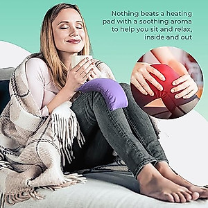 My Heating Pad for Pain Relief - Moist Microwavable Heating Pad for Joints and Muscles Relief - Microwave Hot Pack Heat Pad for Cramps - Calming Chilled or Heated Pad Therapy - 1 Pack Blue