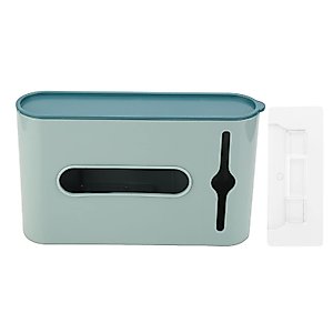 Extra Large Trash Bag Dispenser Roll Holder,Wall Mount Kitchen Cabinet Organizer Storage Box Holder,Grocery Bag Dispenser Large Capacity Dustproof Lid Plastic Bag Organizer for Kitchen Bedroom(gr