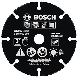 Bosch CMW300 3" Carbide Multi-Wheel,Black