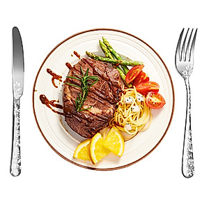 SenceHome 48 Piece Silverware Sets, Flatware Set for 8, Stainless Steel Cutlery Sets for Home Kitchen Restaurant Hotel, Dishwasher Safe