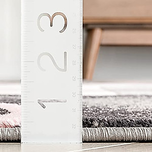 Well Woven Good Vibes Belle Blush Pink Modern Abstract Geometric 3D Textured 7'10" X 9'10" Area Rug