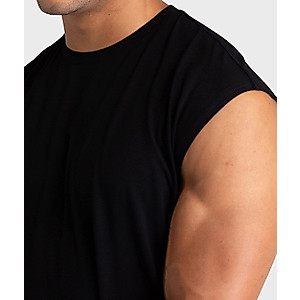 Holure 3 Pack Men's Gym Tank Tops Workout Sleeveless T-Shirts Athletic Muscle Tank Training Bodybuilding ShirtsBlack/Navy/Red XL