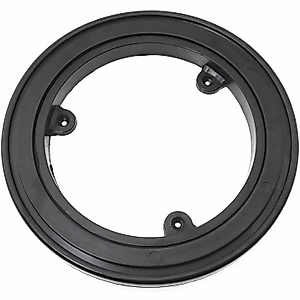 SQXBK 7 Inch Lazy Susan 180x16mm Black Plastic Round Rotating Turntable Bearing Swivel Plate Hardware for Dining-Table