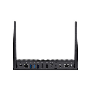 ASUS Aluminum Fanless Chromebox with Celeron 5205U, 4GB RAM, 32G eMMC Storage, Dual HDMI, Legacy RS232, Extended Power Switch, Gigabit LAN, WiFi 6, MicroSD Card Reader, VESA Mount, Chrome OS (Renewed)