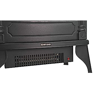 Sun-Ray 111001 3D Flame Effect Freestanding Electric Fireplace Stove Heater 750W/1500W, Black - 16"