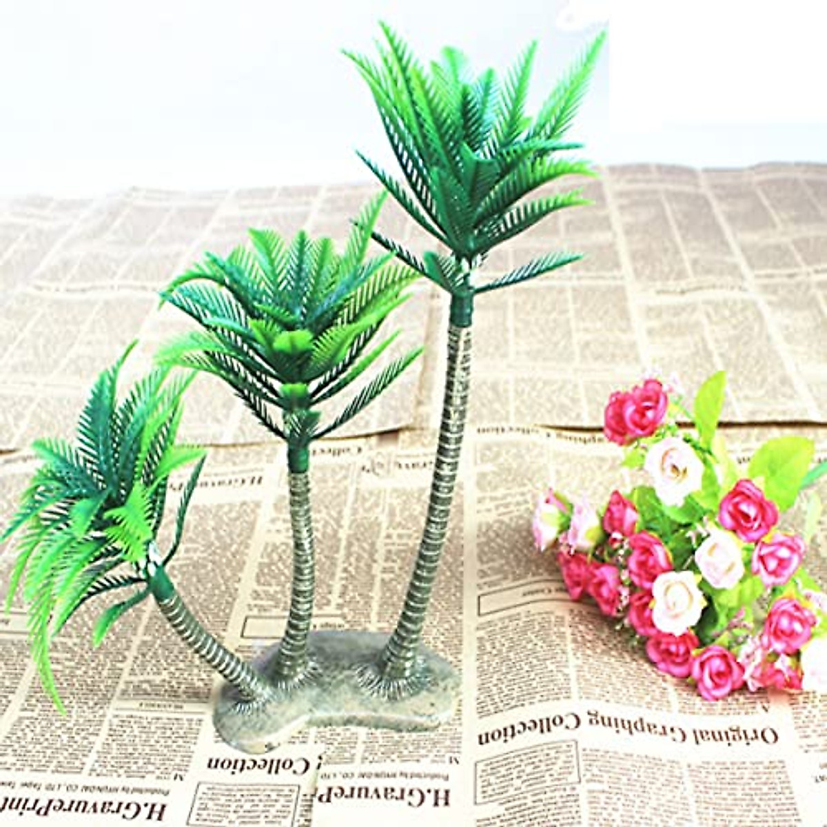 BESTOYARD Home Decor Home Decor 3 Pieces Palm Model Artificial Aquarium Tree Artificial Aquarium Plants Fish Tank Tree Tree Mini Artificial Decoraciones para Salas De Casa Artificial Plants