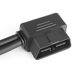 Right Angle OBD2 Splitter, 16 Pin Extension Y Cable, 1 Male to 2 Female, 1ft 24AWG Extender Cord Adapter, Automotive Accessories Universal for All OBD2 Vehicles