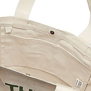 The North Face NM82260 Organic Cotton Tote, Natural/Vineyard Green, One Size