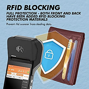 Cagelya Money Clip Wallet for Men Leather Mens Wallets Slim Minimalist Wallet for Men Bifold Mens Wallets Rfid Blocking Front Pocket Wallet with 13 Slots Credit Card Holder Gifts for Boyfriend Father