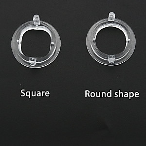 DGHAOP 4pcs Arcade Rocker Accessories Base 4/8 Way Restrictor Plate Gate JLF Series Joystick Fully Transparent Base Retaining Ring