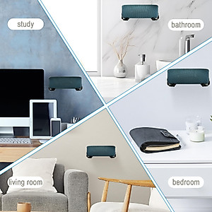 TXEsign Speaker Mount Shelf for JBL Flip 6/Flip 5/Flip 4 Portable Bluetooth Speaker-One Pack, Acrylic Speaker Holder Floating Shelf Small Wall Shelf (Black)