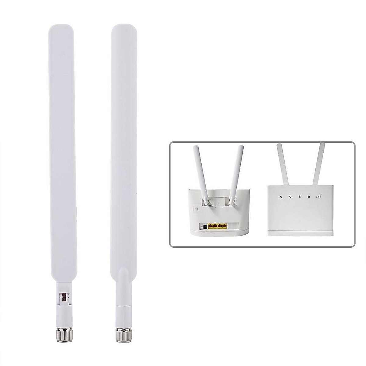 Yoidesu 2PCS Router Antenna,2X 5dBi 4G LTE Antenna, Gain Antenna with SMA Connector, Antenna, Antenna for Huawei B310/B593/B315s/E5186s CPE Router