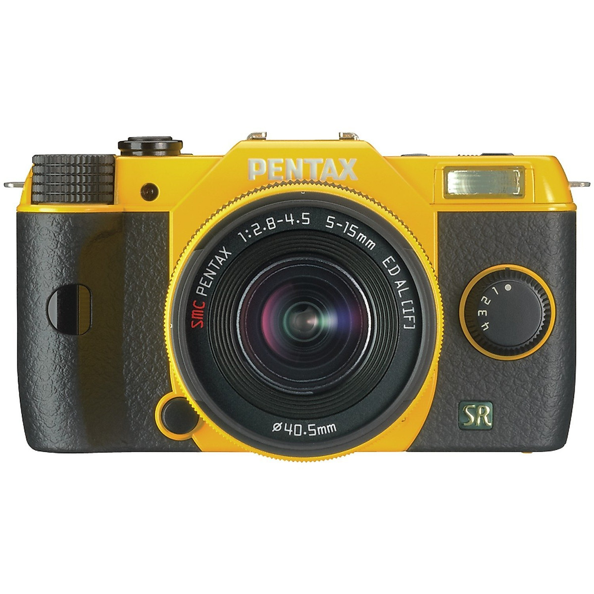 Pentax Q7 12.4MP Mirrorless Digital Camera with 02 Standard Zoom 5-15mm f2.8-4.5 Lens (Yellow)