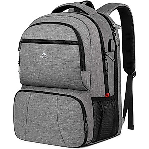 MATEIN Lunch Backpack, 17 inch Insulated Cooler Backpack with USB Charging Port for Women Men, Water Resistant College Lunch Box Backpack with Laptop Compartment for Work Picnic Travel Beach, Gifts