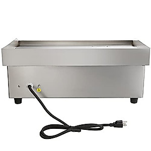 22" 1600W Electric Countertop Griddle with Adjustable Temp Control - VEVOR