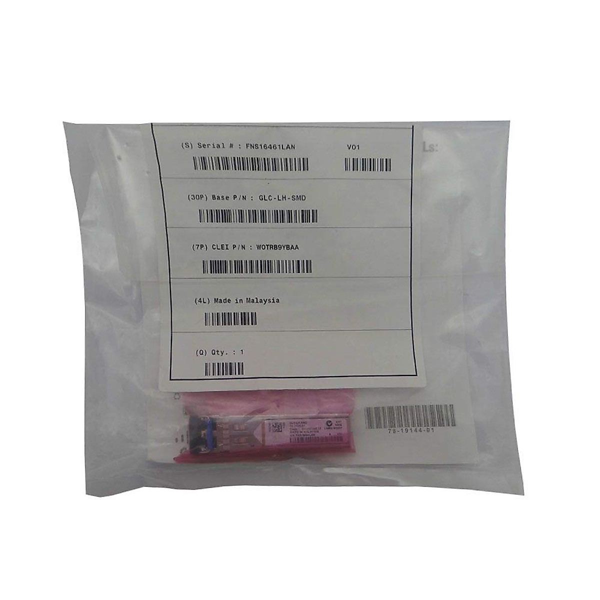 Cisco 1000BASE- LX/LH SFP Module for Gigabit Ethernet Deployments, Hot Swappable, 5-Year Standard Warranty (GLC-LH-SMD=)