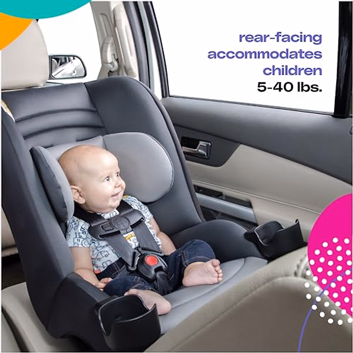 Cosco Kids™ MightyFit™ LX Convertible Car Seat, Broadway