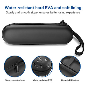 ProCase Travel Case for Oral-B/Oral-B Pro Smartseries/IO Serie Sonicare Protective Clean Electric Toothbrush, Hard EVA Case Cover Storage Bag Holder with Mesh Pocket for Accessories -Black