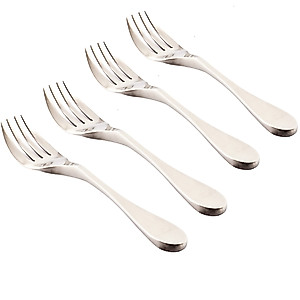 Knork Original Matte Salad Fork, 4 Piece Set, 18/10 Stainless Steel