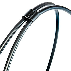 UniFlame Firewood Log Hoop Rack with 1/2" Solid Stock, Black