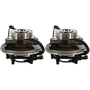 AutoShack Front Wheel Hub Bearing Pair of 2 Driver and Passenger Side Replacement for 2006-2010 Ford Explorer 2007-2010 Explorer Sport Trac 2006-2010 Mercury Mountaineer 4WD AWD RWD 5-Lug HB615080PR