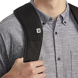 Hurley Mens Skateboard Backpack, Black, One Size