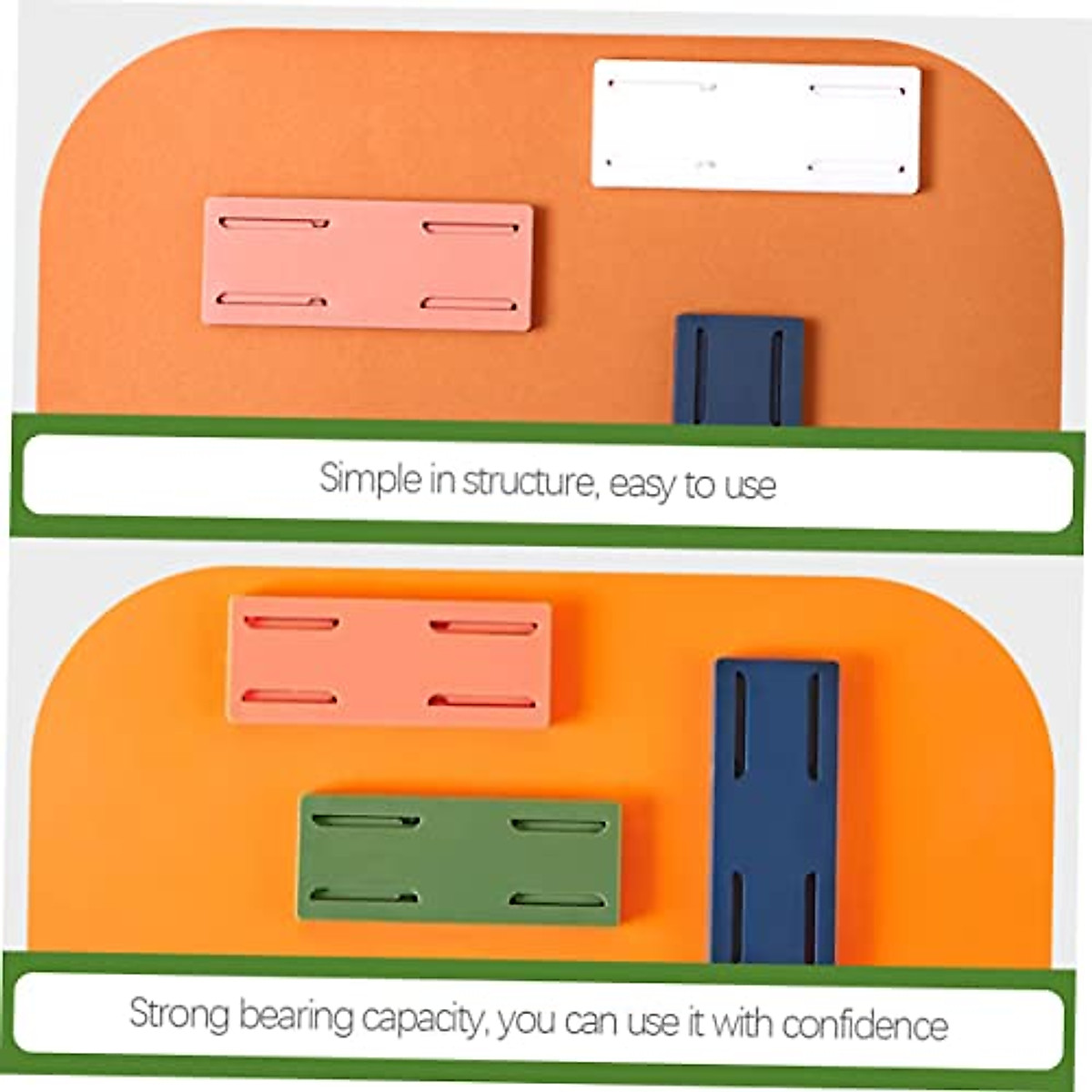 SECFOU 32 pcs Power Strip Holder Hanging Power Strip Rack Plug-in Socket Fixer Wall Cable Management pedidos Under Desk Power Strip Flat Bracket Power Strip Mount Router Plastic Adhesive