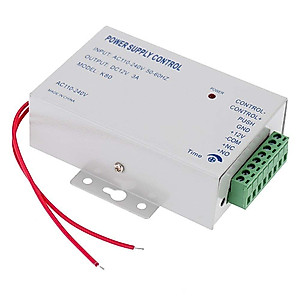 K80 12V 3A Power Supply Control for Video Door Phone System & Video Intercom Input AC 110-240V Support NO/NC Electric Door Lock and Exit Button Video Doorbell Power Supply