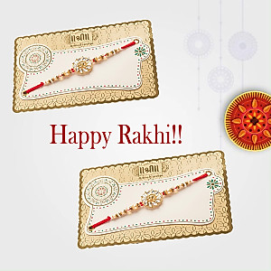 Rakhi for Brother - Lord Ganesha Design, Beautiful Rakhi Bracelet for Brother, Perfect for Brother, Father, Bhabhi, Bhaiya, Celebrate with Love | 1 Rakhi