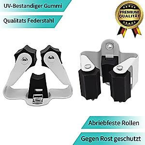 laofeei 20 Pack Broom Holder,Broom Holder Wall Mount,Mop holder Stainless Steel,Broom Organizer Wall Mount for Home Kitchen Garden Laundry Garage