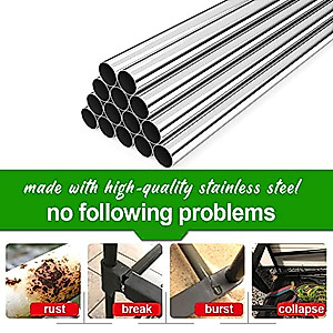 JIYAO 2-Tier Ultra Long Shoes Rack Stainless Steel Shoe Storage Organizer Stackable 8-Pair Storage Shelf for Bedroom, Bathroom Closet, Entryway, Dorm Room, W 10.3 x L 31.5 x H 13.2 in (2-Tier)